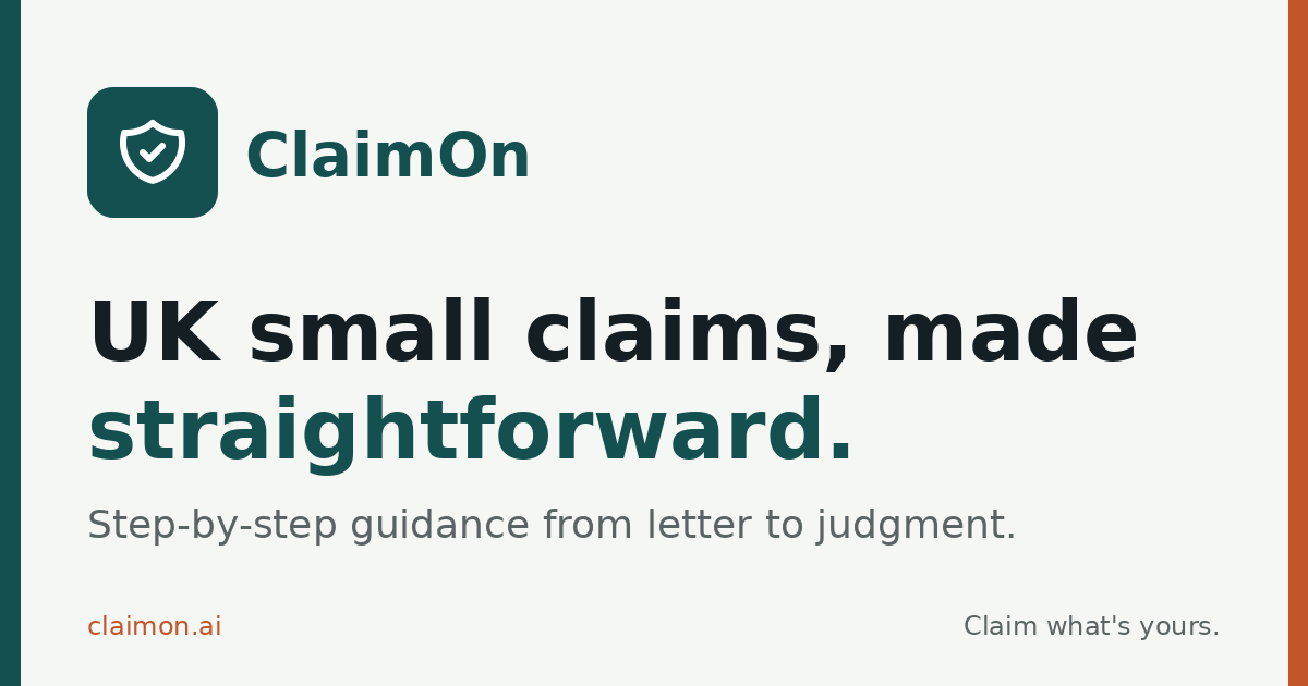 Small Claims Court Fees UK 2026 — Complete Breakdown | ClaimOn